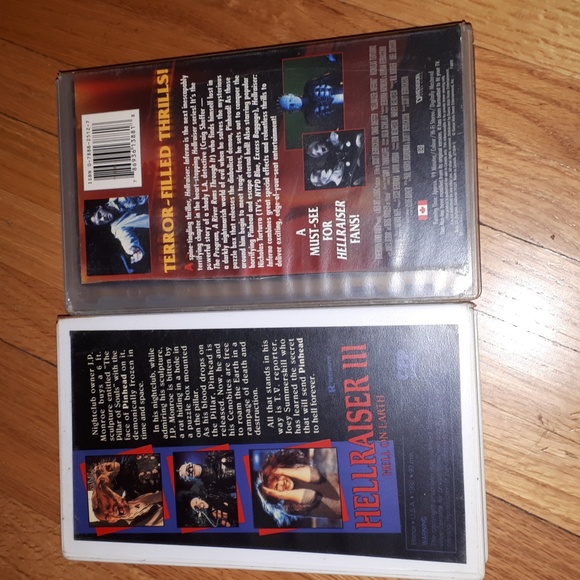 cfp video | Other | Ex Rental Cut Boxes Hellraiser 3 And Inferno Vhs ...